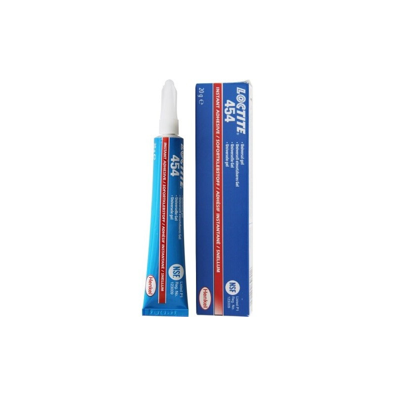 LOCTITE 454 GEL KIIRLIIM METALLILE, PLASTILE JA ELASTOMERIDELE 20G/TUUB